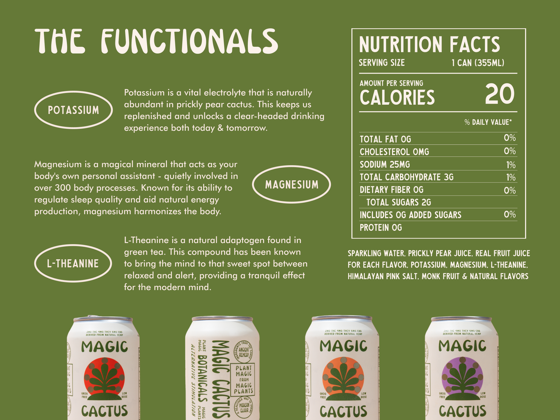 Buy Low Dose THC Drinks - THE VARIETY PACK - MAGIC CACTUS